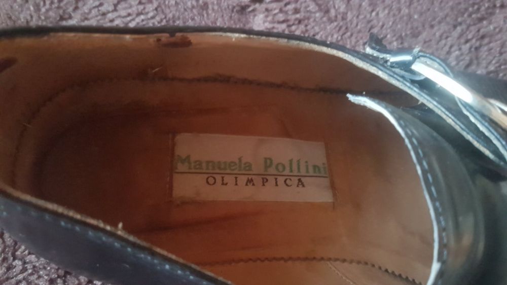 Chaussures noires cuir vintage grandeur 44 Manuela Pollini (Gebraucht ...