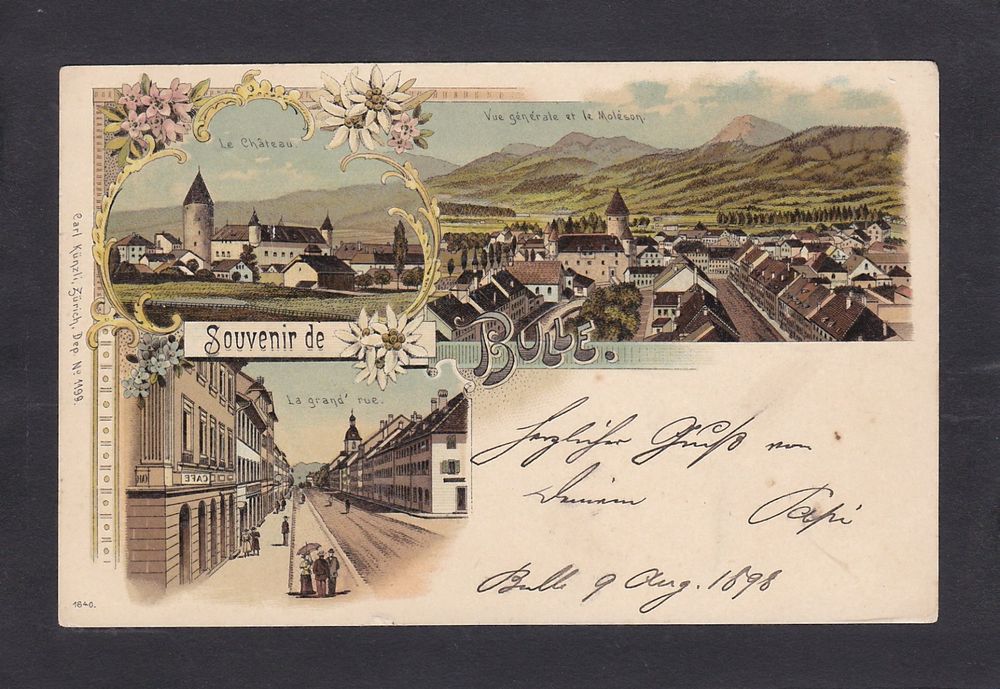 BULLE, 3-Bild Litho 1898 (Gebraucht) in Wikon für CHF 7 – mit Lieferung auf Ricardo kaufen
