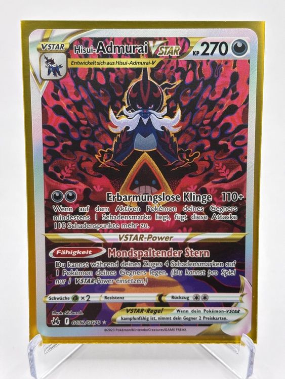 Zenit der Könige - Hisui-Admurai VSTAR (CRZ GG52) - Deutsch | Kaufen auf Ricardo