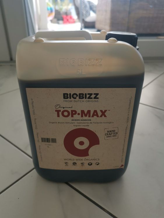 Biobizz Top Max 5l Pflanzendünger Grow (Neu und originalverpackt) in ...