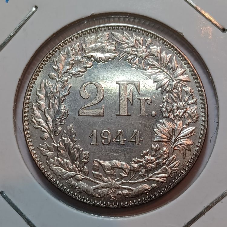 2 Franken 1944 stgl / Erstabschlag | Kaufen auf Ricardo