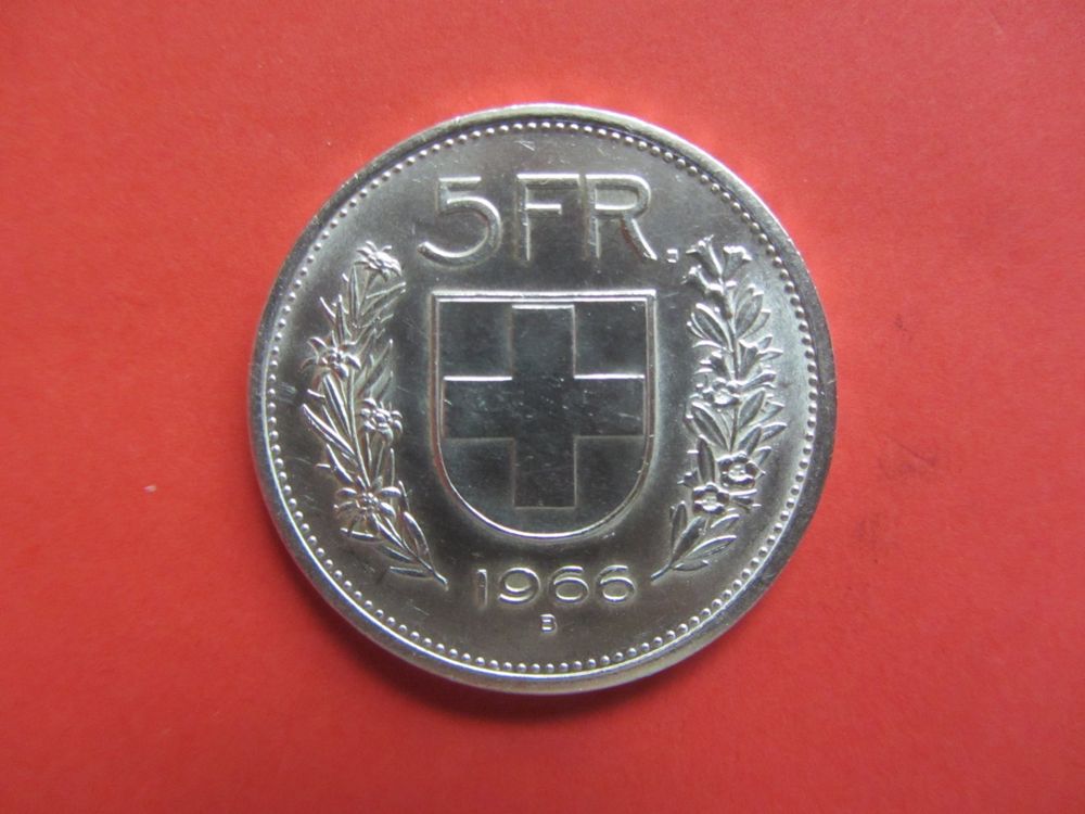 5 Fr. 1966 Silber (Gebraucht) in Malters für CHF 19 – mit Lieferung auf Ricardo kaufen
