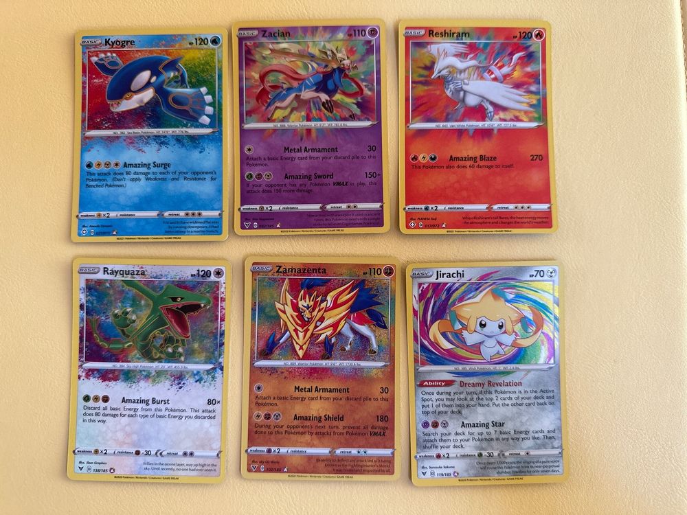 Pokemon Amazing Rare Set Zacian Rayquaza usw. Top | Kaufen auf Ricardo