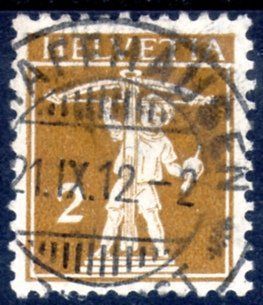 1912 TELLKNABE MIT ARMBRUST 2 RP SCHAFFHAUSEN VOLLST. -EM111 (Gebraucht) in Losone für CHF 1.5 ...