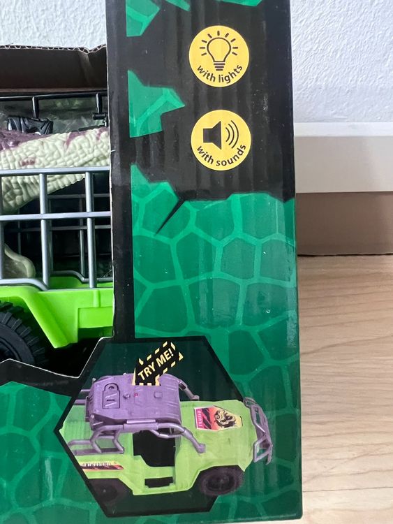 Dino Spielset mit Jeep, Figur und T-Rex (Neu und originalverpackt) in ...