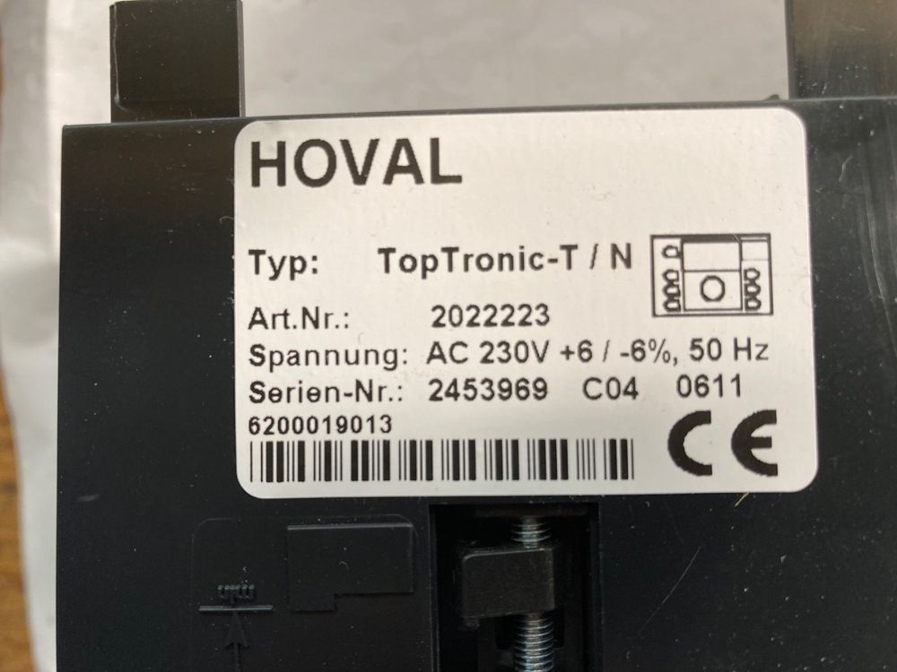 TopTronic-T Hoval (Gebraucht) in für CHF 50 – mit Lieferung auf Ricardo ...