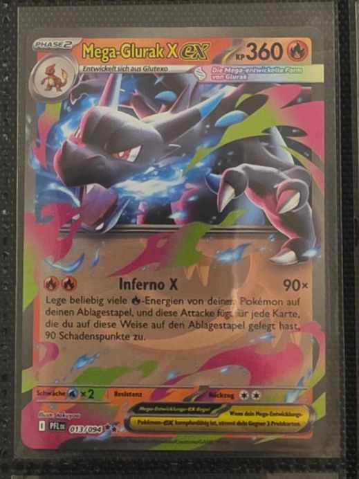 Pokemon Fatale Flammen "Mega Glurak EX" 013/094 (Gebraucht) in ...
