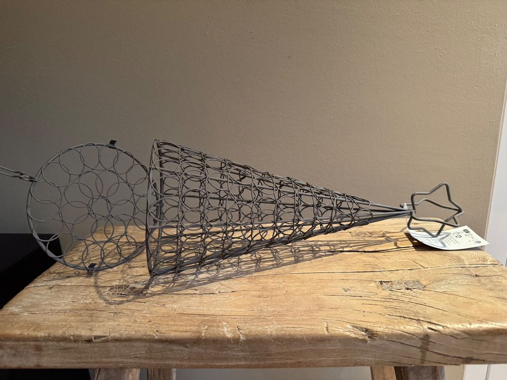 Weihnachtsbaum Metall Draht Deko Vintage Shabby Chic! (Neu (gemäss ...