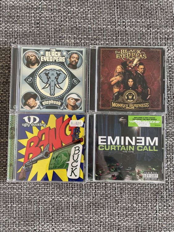 4 Hip-Hop CDs Eminem Black Eyed Peas | Kaufen auf Ricardo