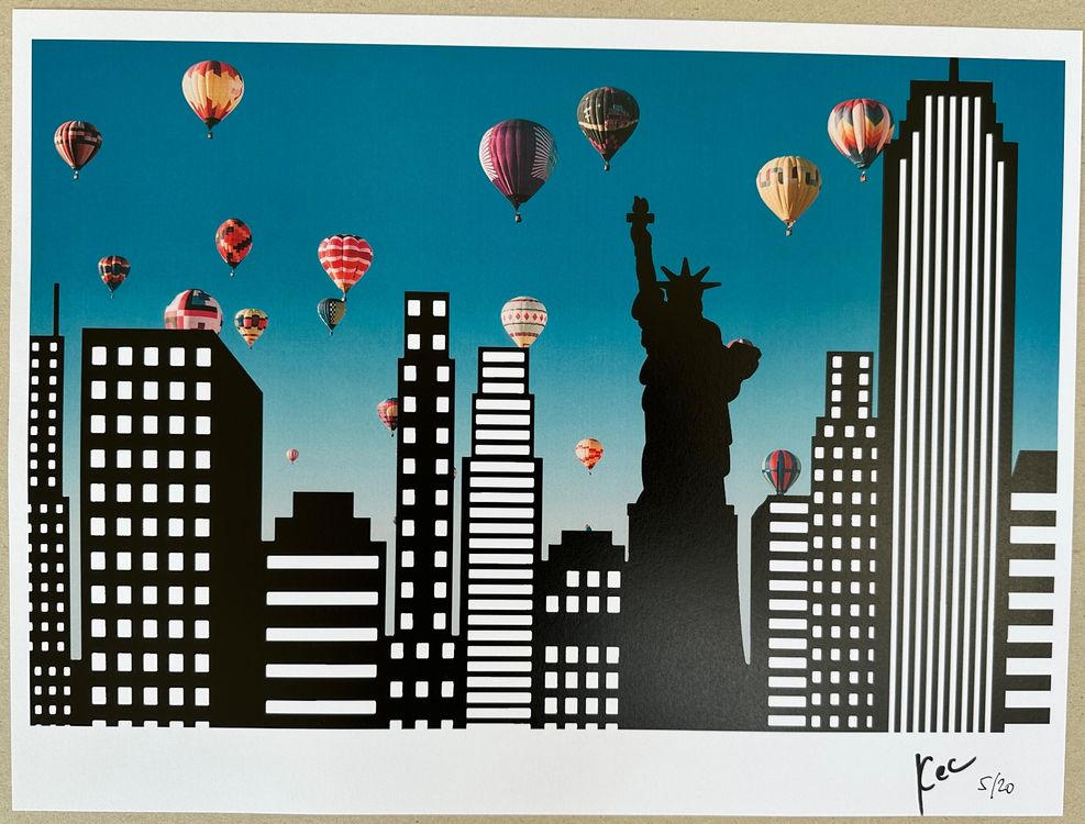 KeC: Balloons over New York, signiert 5/20 | Kaufen auf Ricardo