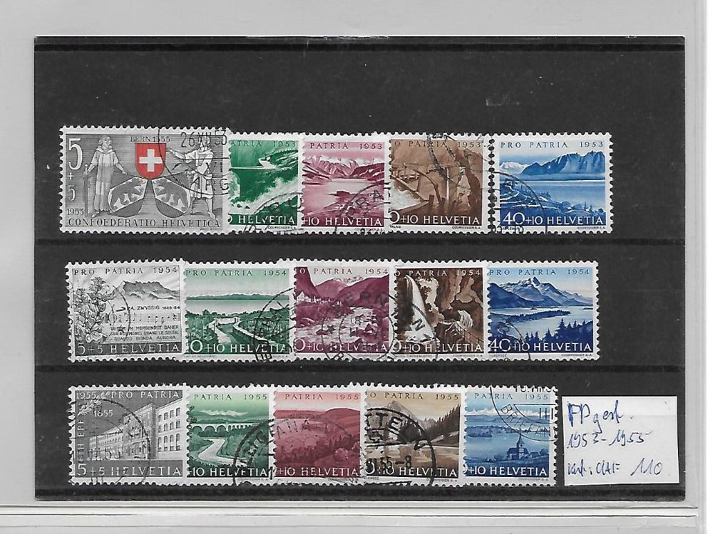 PP gest. 1953 - 1955 Kat: CHF 110.- (Gebraucht) in Basel für CHF 1 – mit Lieferung auf Ricardo ...