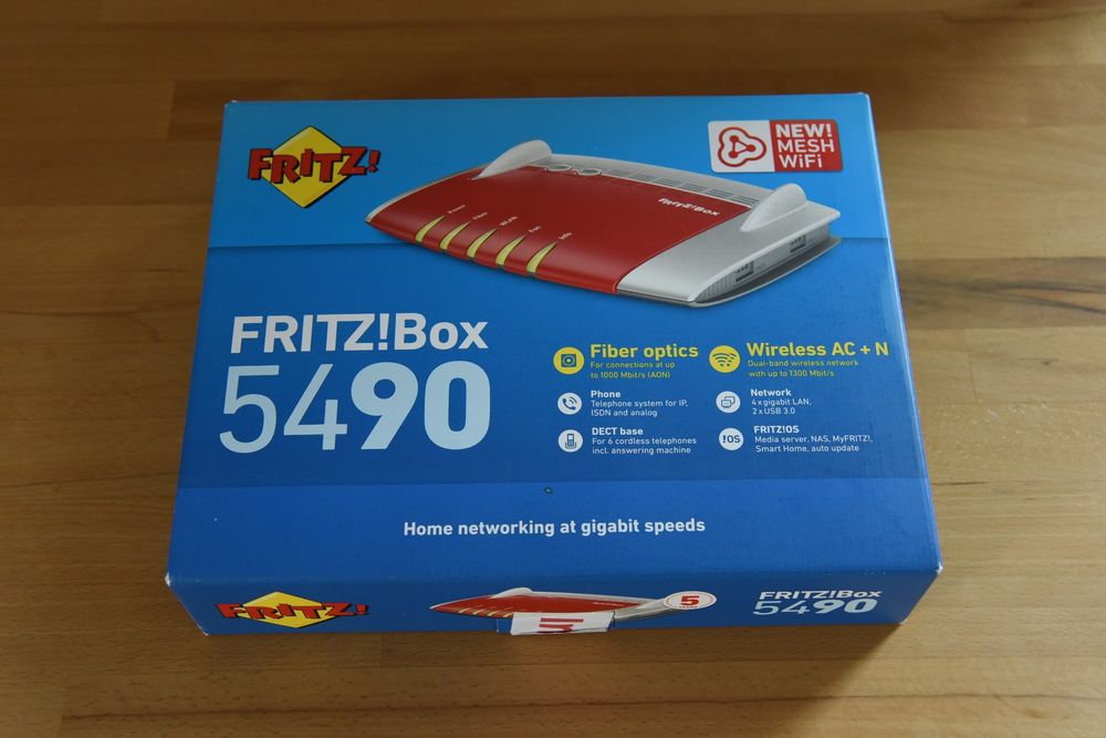 FRITZ!Box 5490 Glasfaser Modem Router Top Zustand (Gebraucht) in Sins für CHF 30 – mit Lieferung ...