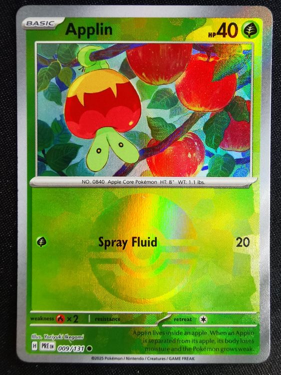 Pokémon Applin 009/131 Pokeball Prismatic Evolutions (Neuf (Voir ...