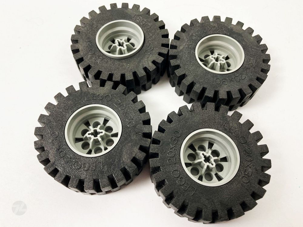 Lego 20x30 Reifen Pneu 4x Set Technic Wheel 4266 / 4267 (Gebraucht) in ...