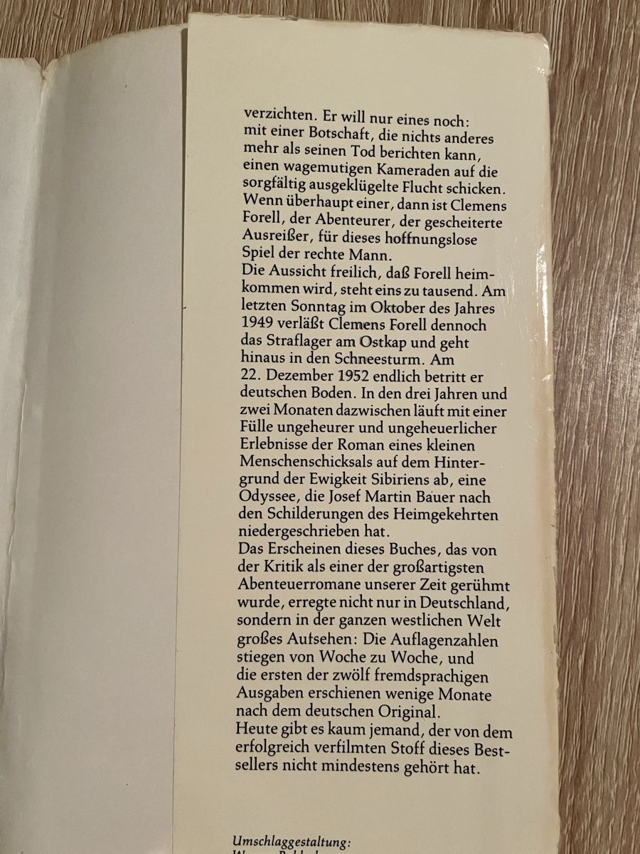 Josef Martin Bauer Roman: So weit die Füße tragen (Gebraucht) in ...