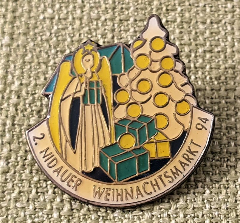 O381 - Pin NIDAU 2. Nidauer Weihnachtsmarkt 1994 (Gebraucht) in Reinach ...