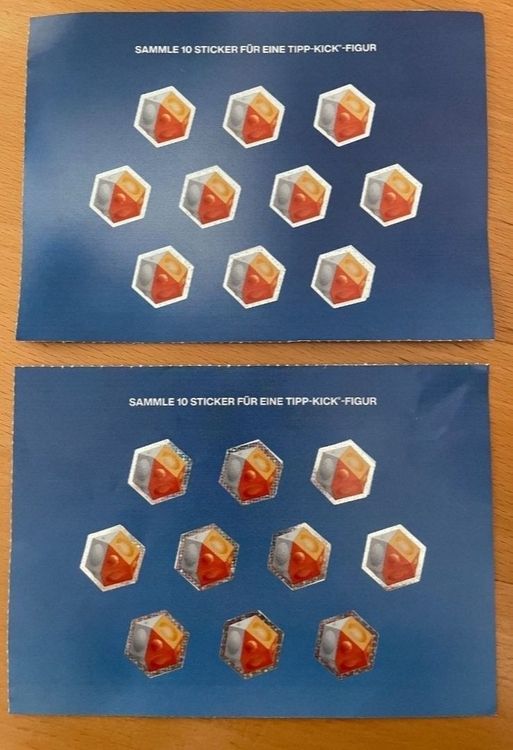 Migros TIPP-KICK MANIA - 20 Sticker komplett für 2 Figuren | Kaufen auf ...