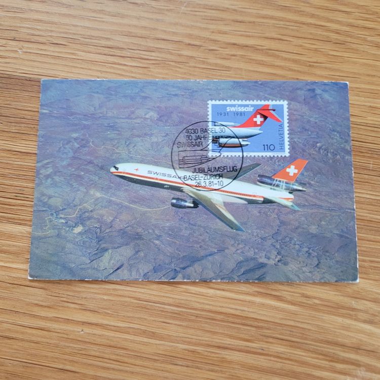 Maximum Karte Swissair Basel 1981 | Kaufen auf Ricardo