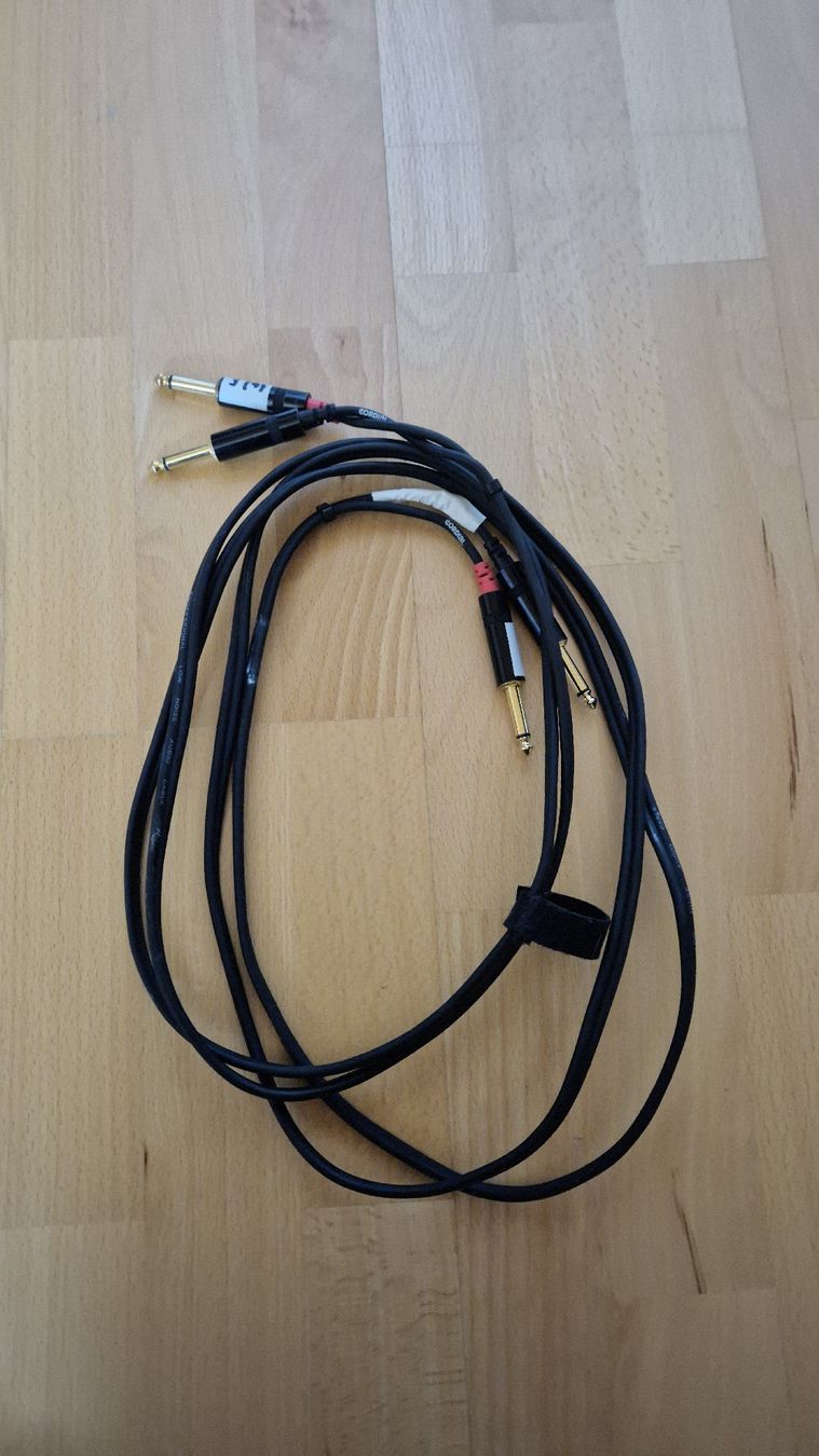 Cordial 2-Fach Jack Kabel (6.3mm Klinkenstecker) 5m (Gebraucht) in ...