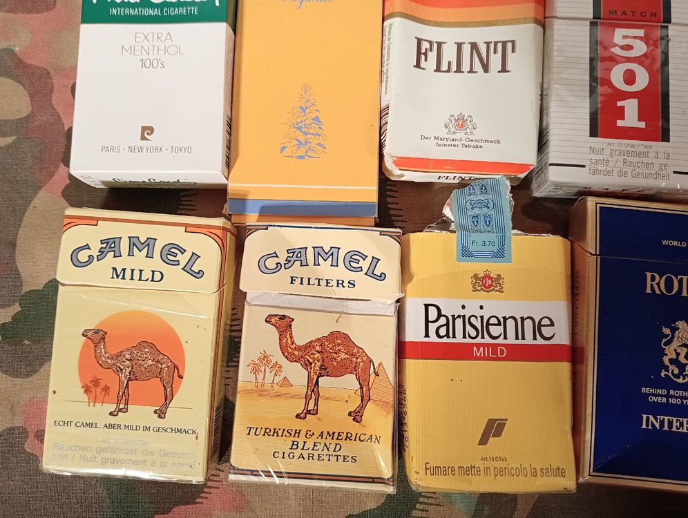 COLLECTION DE PAQUETS DE CIGARETTES ANNÉES 1990 VIDES (Gebraucht) in ...