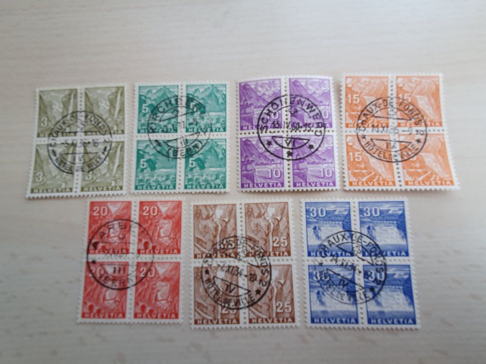 LB 194-200 im 4er Block ZS, Kat 485.-, Nr.200 mit Abart (Gebraucht) in ...