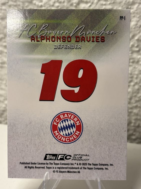Topps Bayern München Team Set 2025/26 Alphonso Davies Base (Neu (gemäss ...