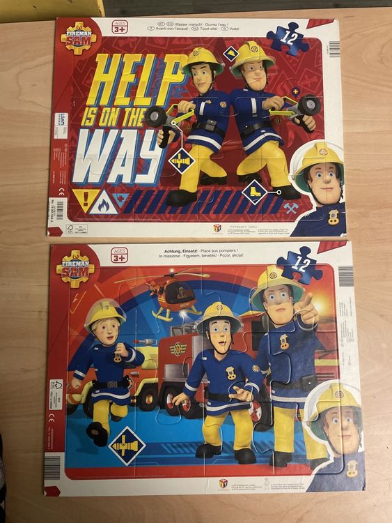 2 Feuerwehr Sam Puzzles 12tlg. (Gebraucht) in Obergerlafingen für CHF 7.9 – mit Lieferung auf ...