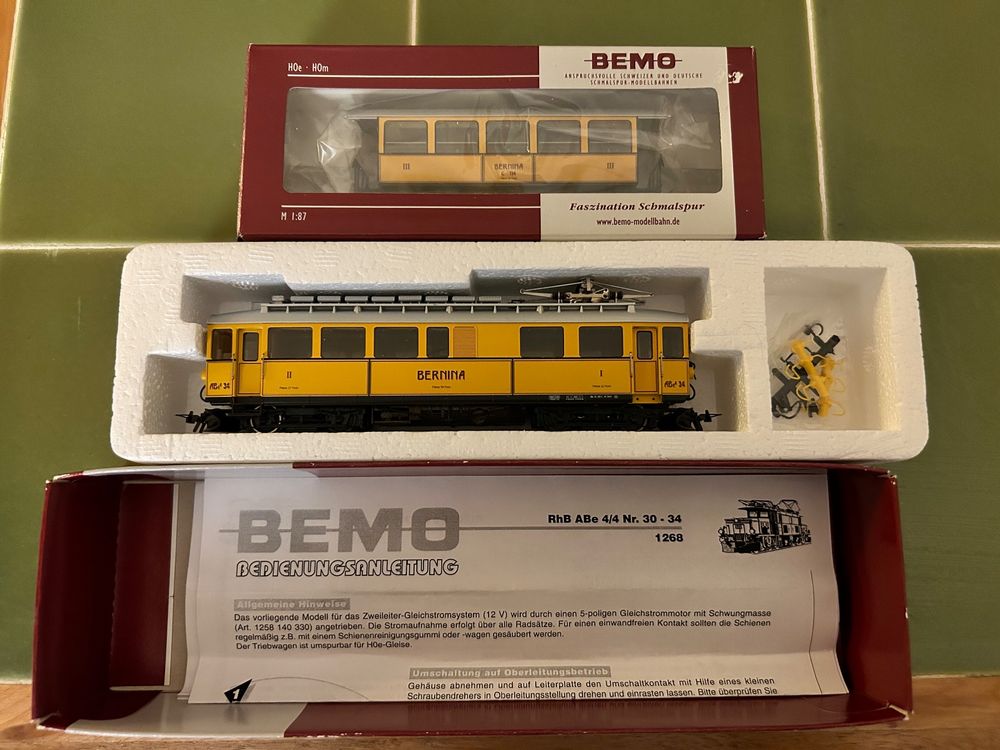 BEMO RhB ABe 4/4 Nr. 20 - 34 1268 & RhB C 114 "La Bucunada" | Kaufen ...