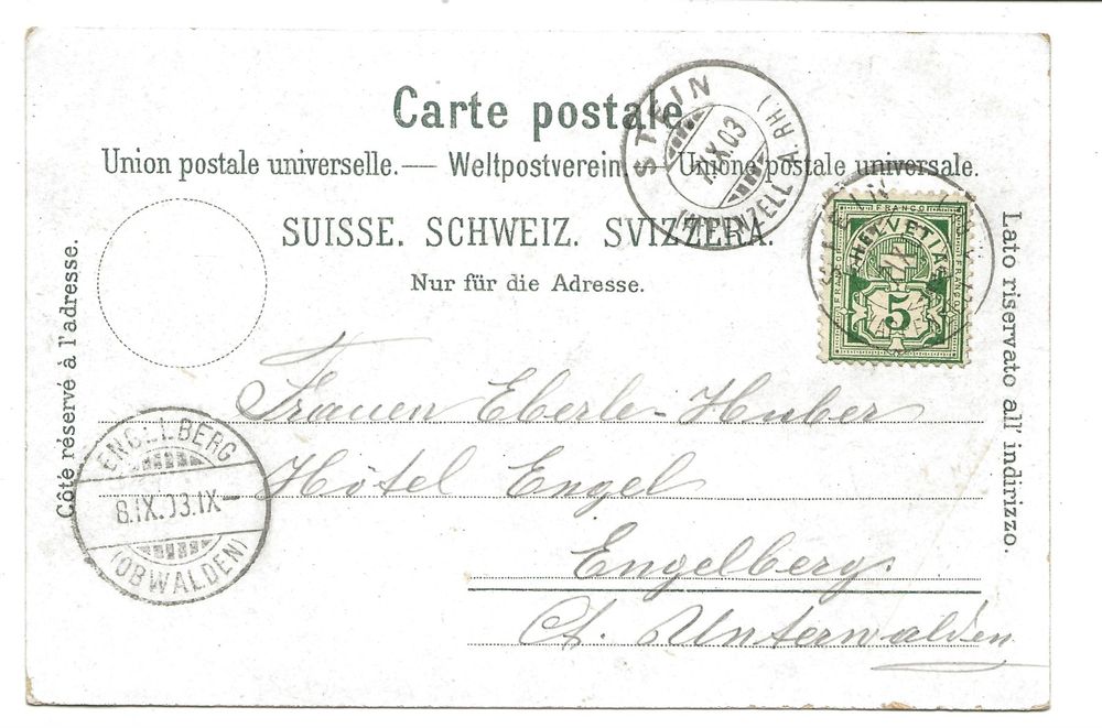 Gruss aus Bad Störgel bei Stein (AR) Schule - Litho - 1903 (Gebraucht) in Engelburg für CHF 40 ...