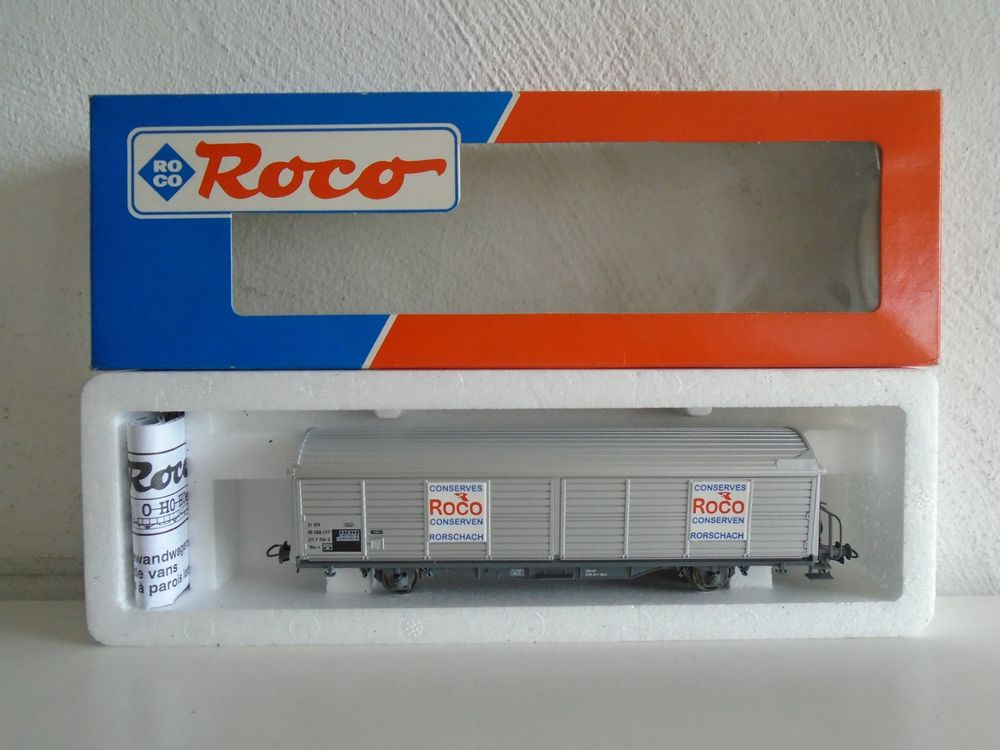 Roco H0: Güterwagen Hbis-y "Roco Conserven", Jahresmodell (Gebraucht ...
