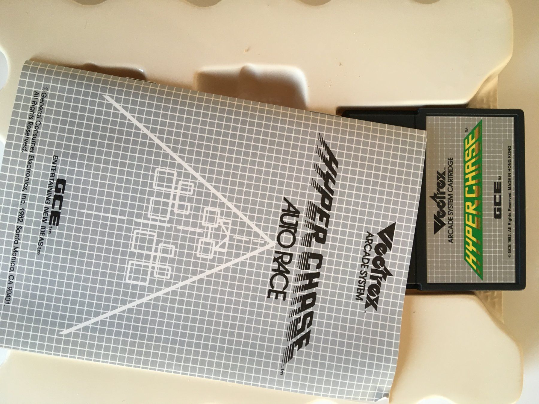 Vectrex video game Hyper Chase, White Mountain collection (Gebraucht ...