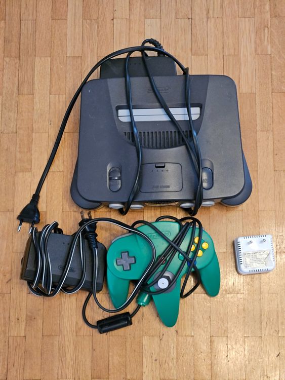 Nintendo 64 NTSC + PAL Adapter and Battery + 1 controller | Kaufen auf ...