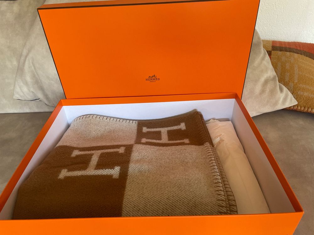 Stilvolle Hermes Decke Beige Ebenbild