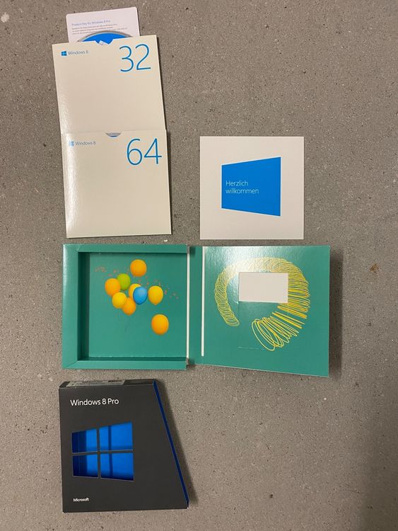 MICROSOFT Windows 8 PRO CD und product key originalverpackt (Gebraucht ...