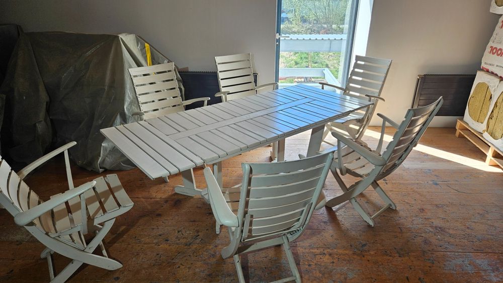 Gartentisch mit 6 Stühlen (Gebraucht) in Mollis für CHF 1 – nur Abholung auf Ricardo kaufen