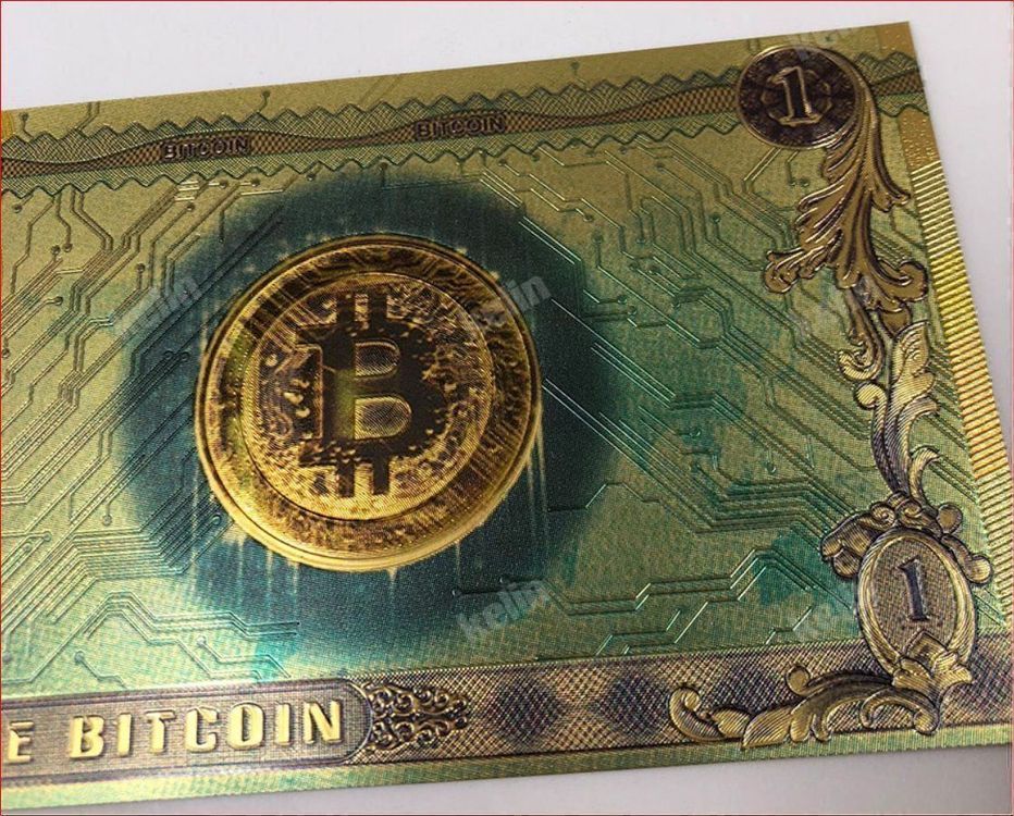 Bitcoin Banknote echt vergoldet! (1 BC) | Kaufen auf Ricardo