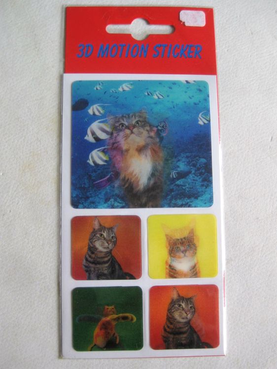 3D Motion Sticker Katzen (Neu und originalverpackt) in Kriens für CHF 3 ...