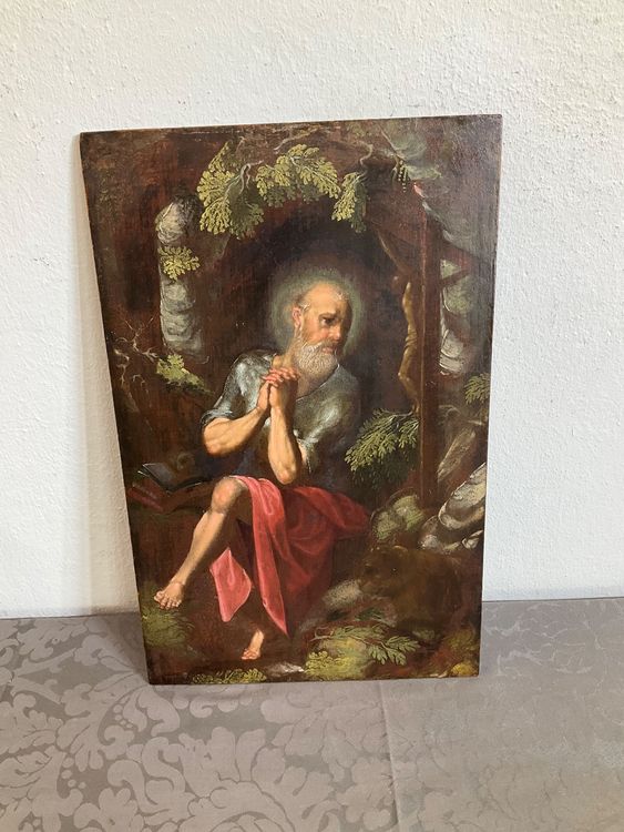 Antique Tableau ancien,peinture sur panneaux 18 emes siècle (Gebraucht ...