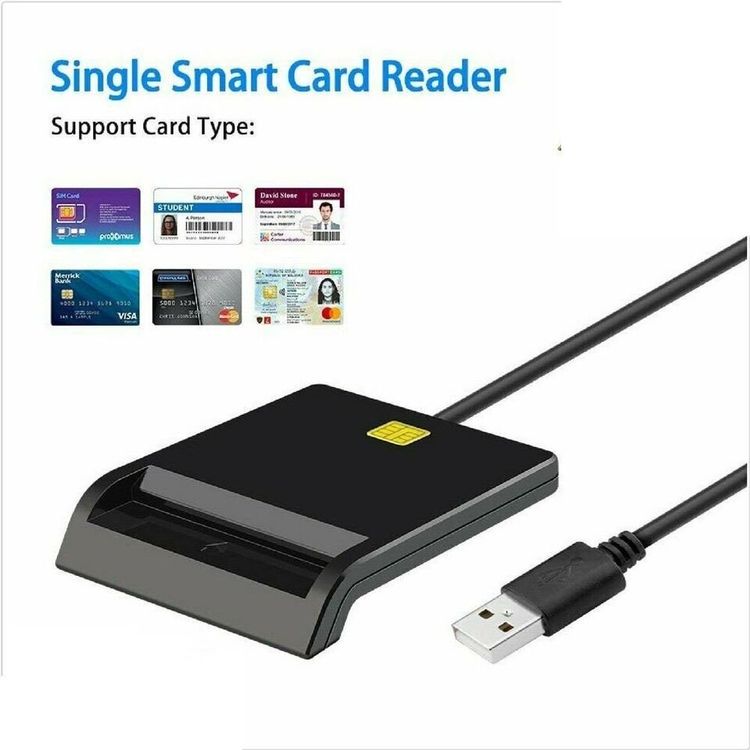 USB kartenleser Lesegerät für SIM ID Card Personalausweis (Neu (gemäss ...