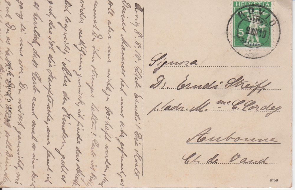 AK Rovio, cascata del Botto e Chiesa S. Vigilio 1910 | Kaufen auf Ricardo