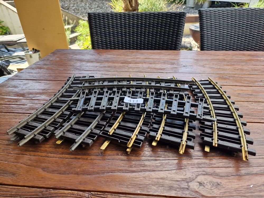 12 LGB Gleise 1100 Radius-600 (411) (Gebraucht) in Arth für CHF 50 – mit Lieferung auf Ricardo ...