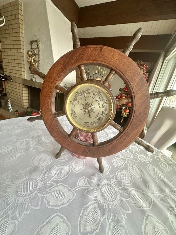 Maritimes Barometer im Steuerrad-Design - Top Zustand! (Gebraucht) in ...
