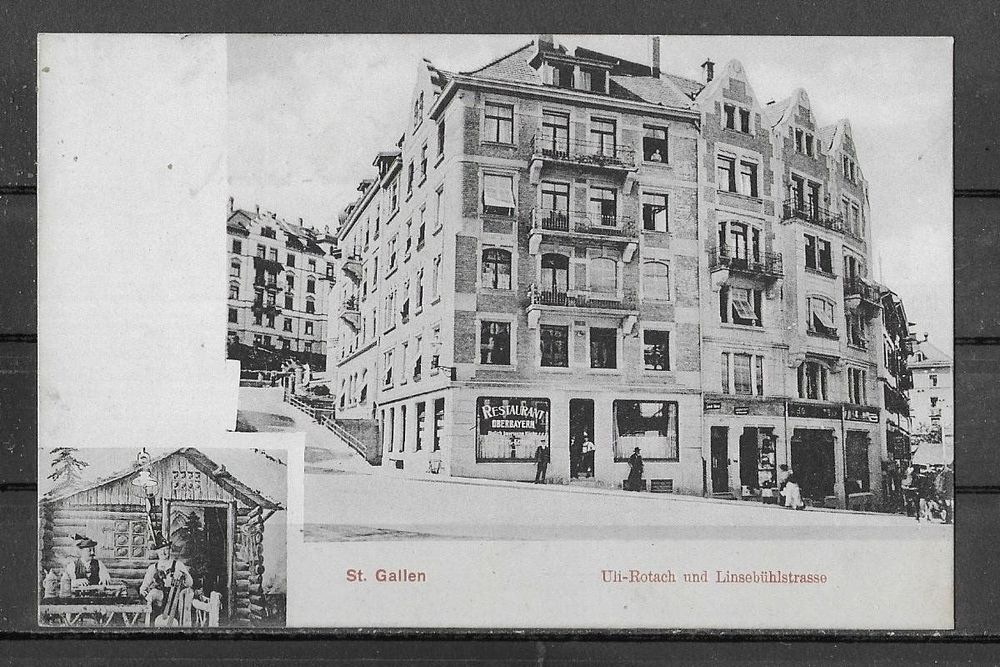SG St.Gallen 1910 Uli-Rotach und Linsenbühlstrasse (Gebraucht) in Schocherswil für CHF 12 – mit ...