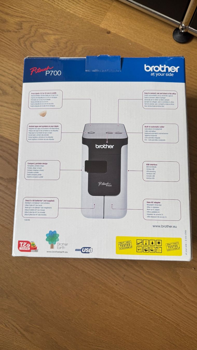 BROTHER Beschriftungsgerät P-touch P-700 NP89 (neu) (Neu (gemäss ...