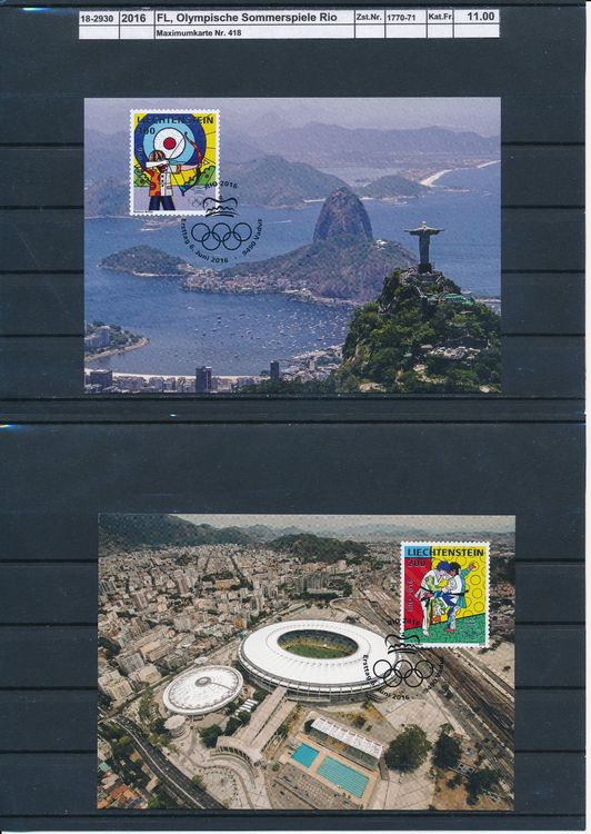 22016 Liechtenstein, Olympische Sommerspiele - MK | Kaufen auf Ricardo