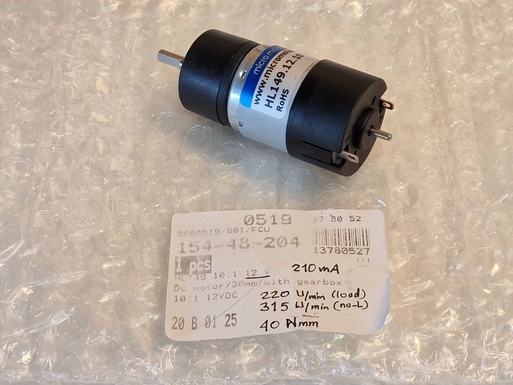 12 DC Motor, 30 mm, with Gearbox 10:1 | Kaufen auf Ricardo