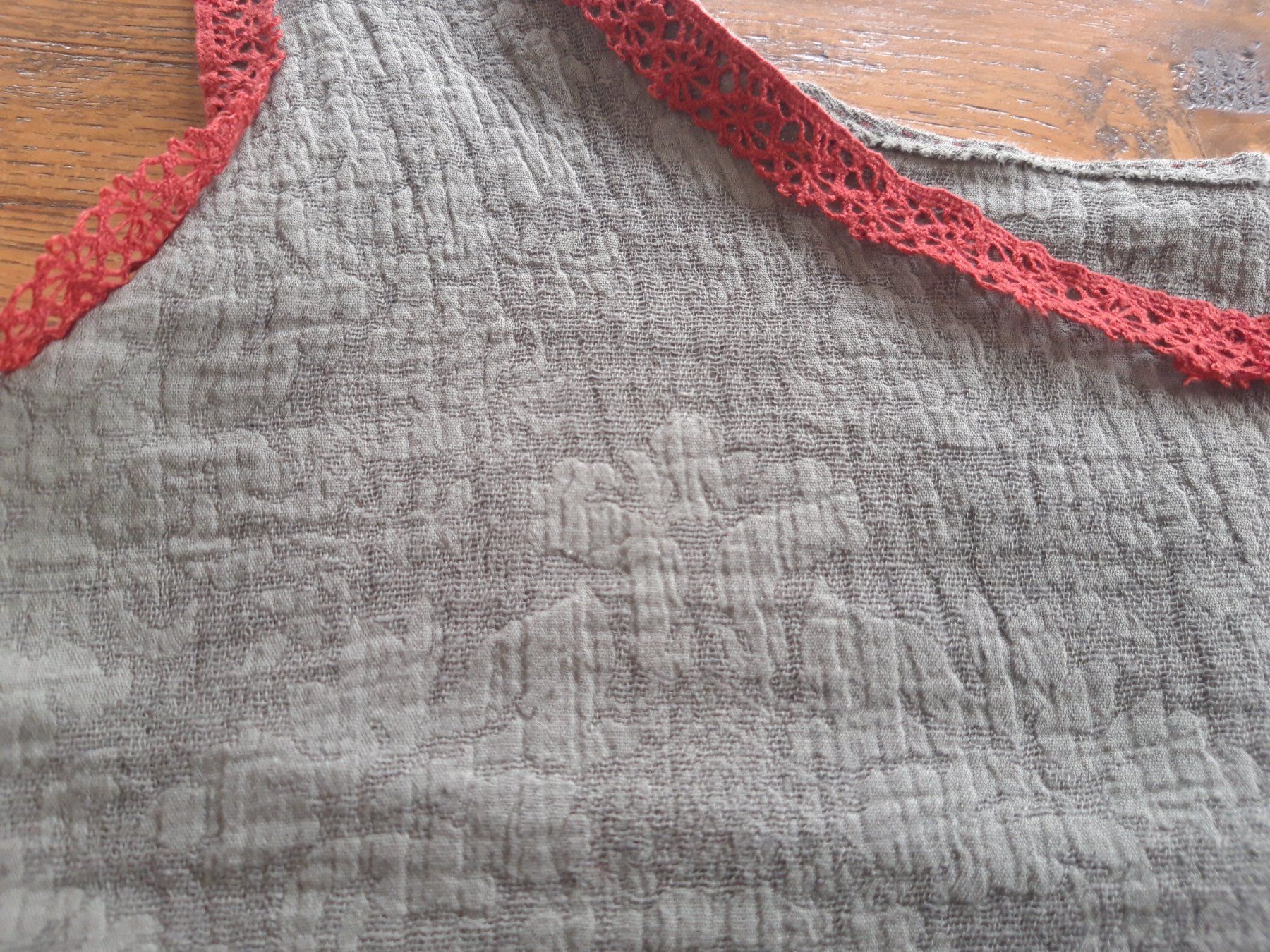 Spitze Crop Bauchfrei Top Boho Ethno Hand made (Neuf (Voir description ...