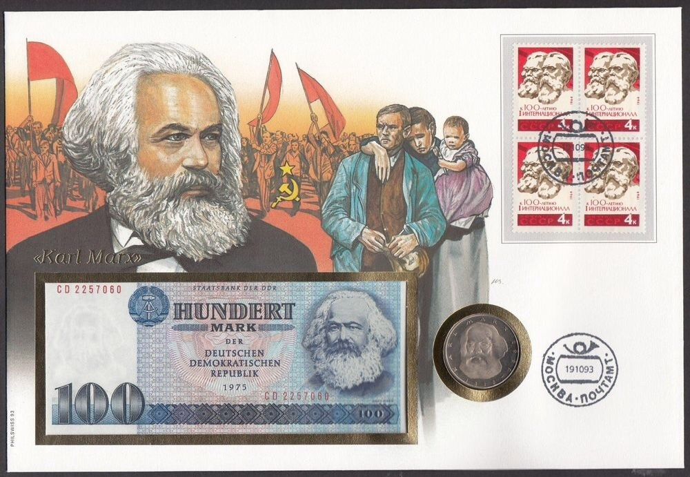 Banknotenbrief - Deutschland Karl Marx (Neu und originalverpackt) in Muralto für CHF 33.5 – mit ...