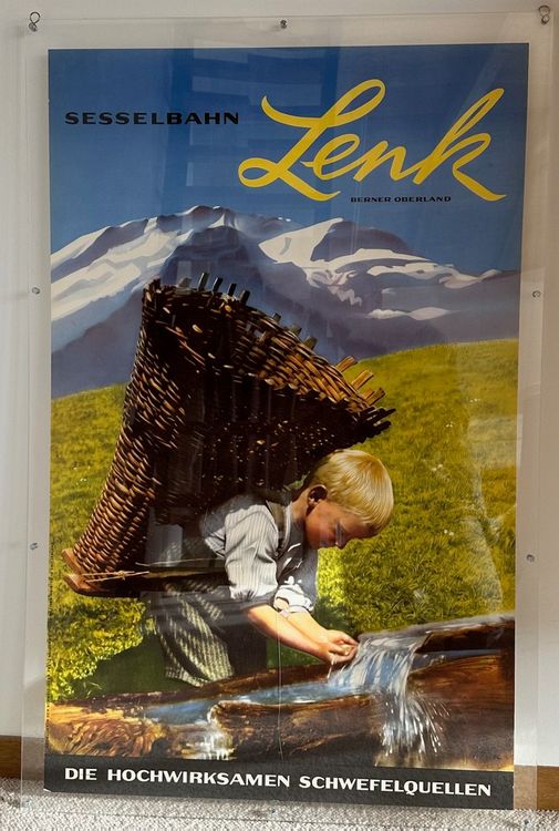 LENK Tourismus-Plakat 1950 Leo Keck Farboffset (Gebraucht) in Hünibach ...