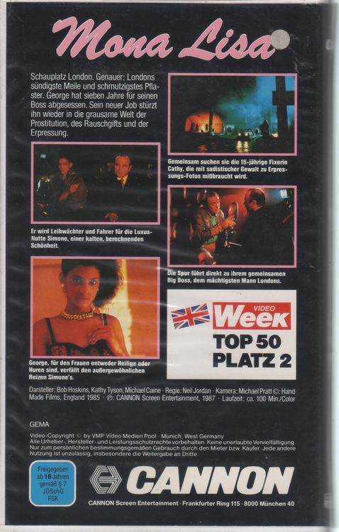Mona Lisa Cannon VHS 0094 (Gebraucht) in Remetschwil für CHF 22 – mit ...